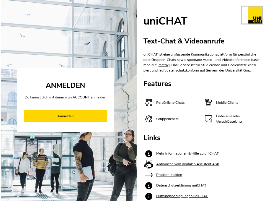 Der uniCHAT in youni - youni